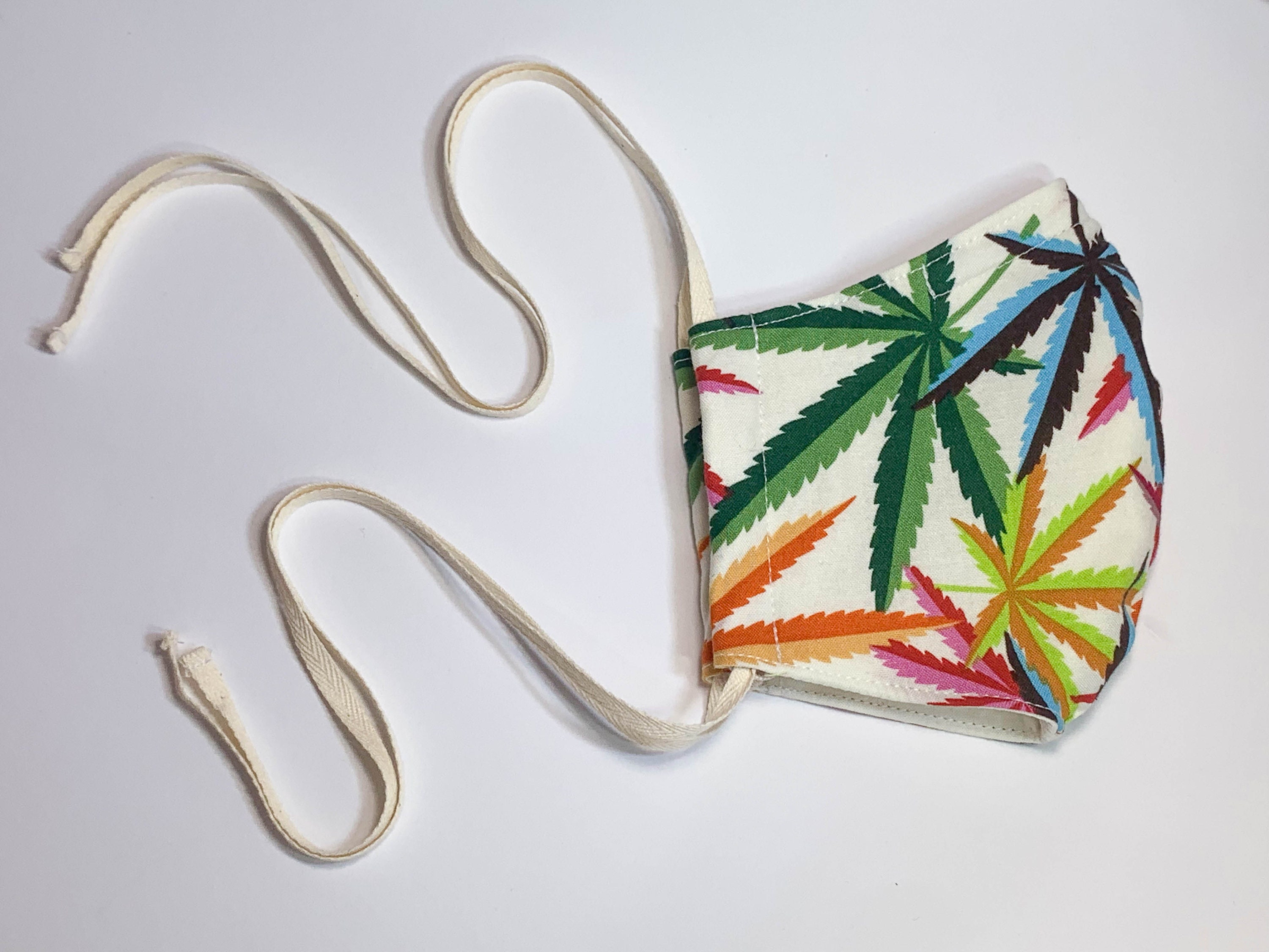 Mask Pack 2 or 3 Pack 70s Vintage Style 2 Layer Cotton Nose Wire Filter ...