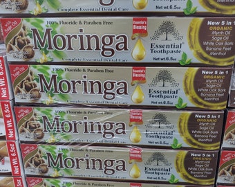 Moringa Toothpaste 5 in 1 Fluoride Free | Etsy