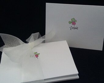 Music Themed Themed Note Cards - Hand-drawn and Personalized Folded ...