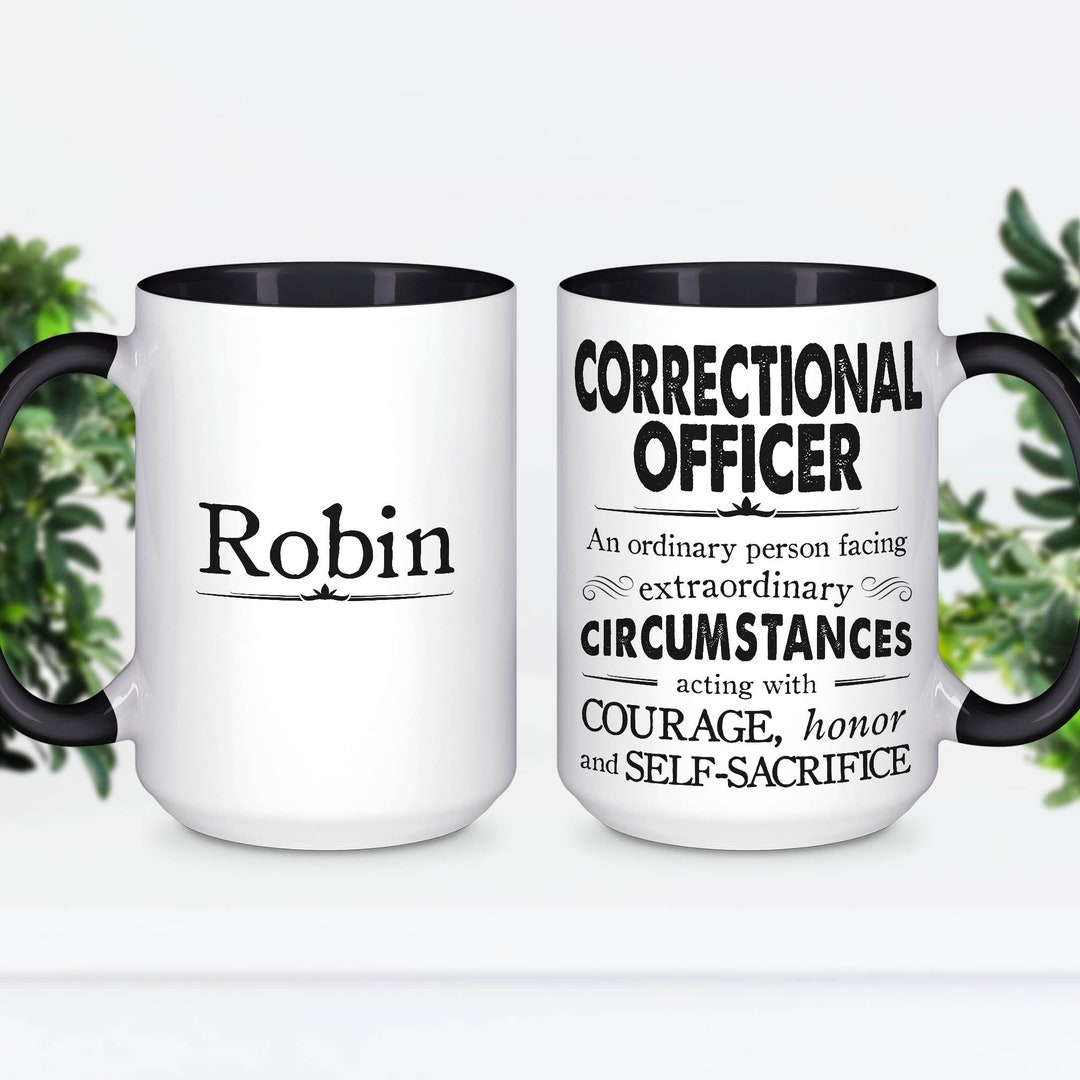 Correctional Officer Gifts, Personalized Correctional Officer Mug ...