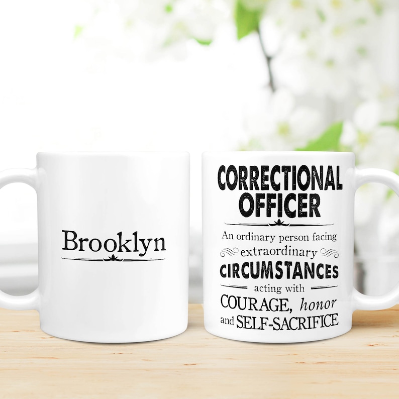 Correctional Officer Gifts, Personalized Correctional Officer Mug ...