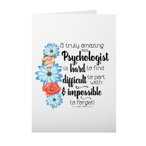 Psychologist Card Thank You Greeting Card School - Etsy Canada