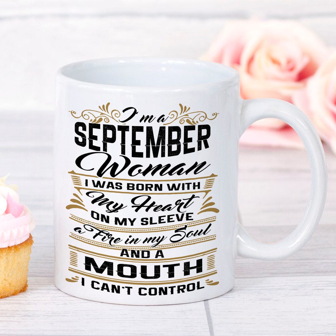 September Birthday Gifts, September Birthday Mug, Woman Birthday, Birth ...