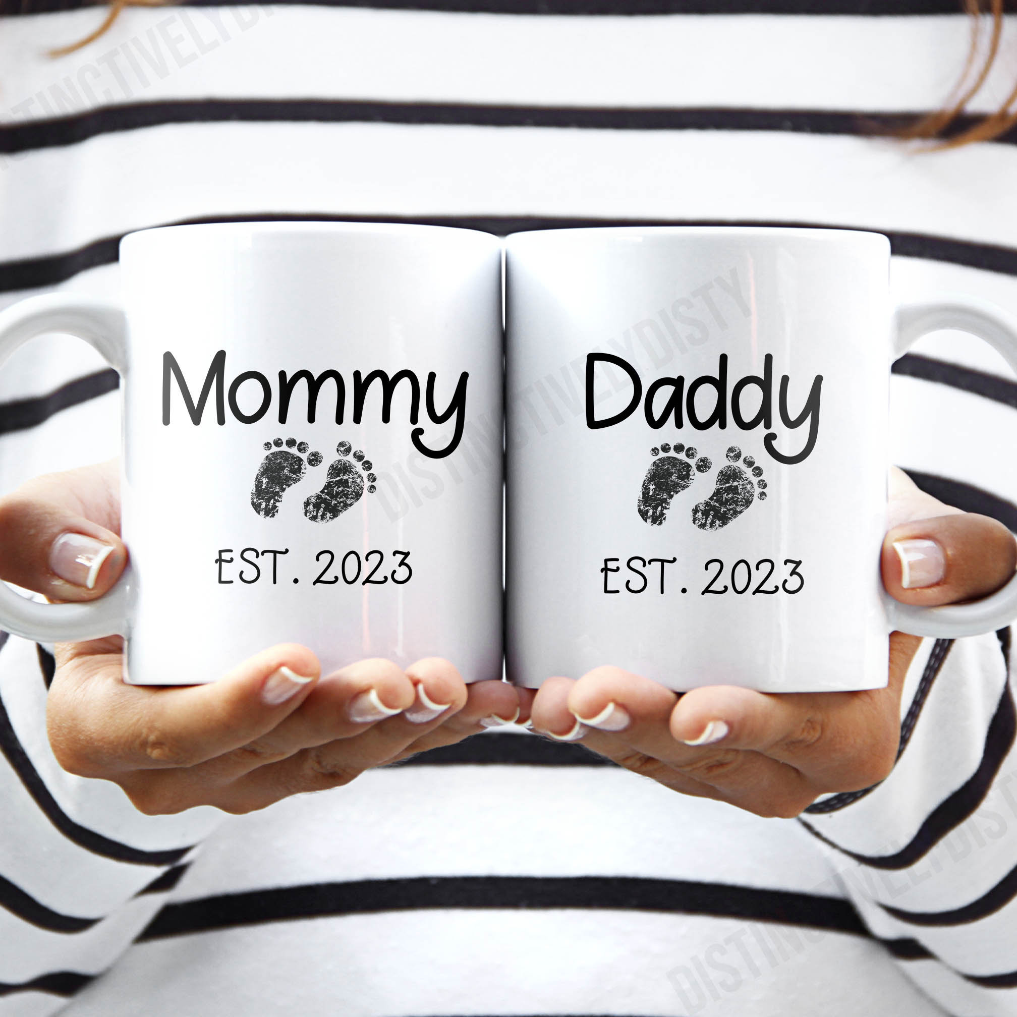 Mommy and Daddy Mug Set New Parents Gift Personalized Mug - Etsy