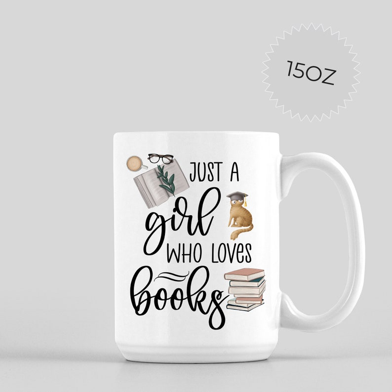 Book lover mug Book lovers gifts Personalized reading mug | Etsy