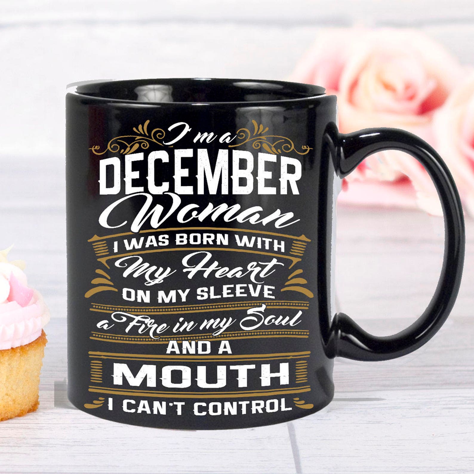 December Birthday Gifts December Birthday Mug Woman - Etsy