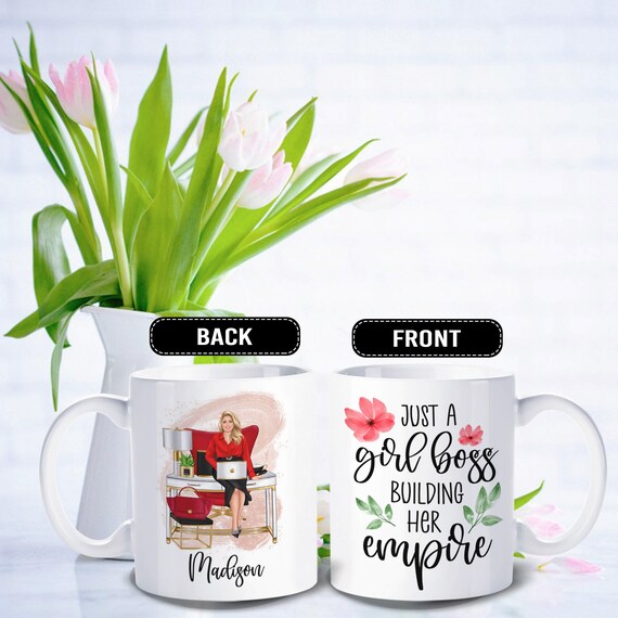 Girl Boss Mug Gift for Lady Boss Just a Girl Boss Building - Etsy