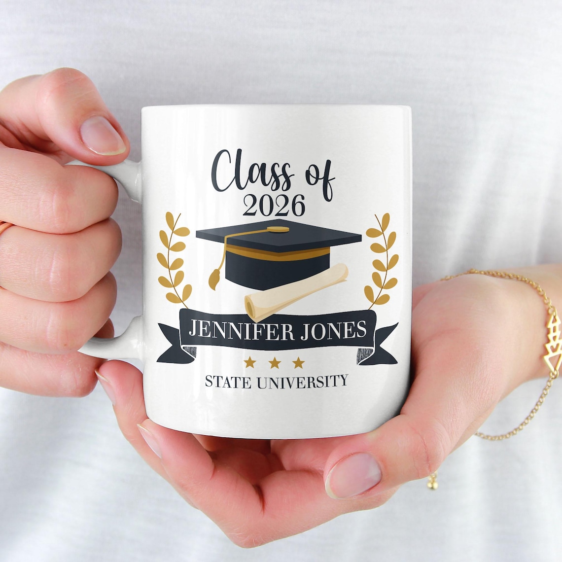 Personalized Graduation Mug, Class of 2026, Graduation Gift, Senior ...