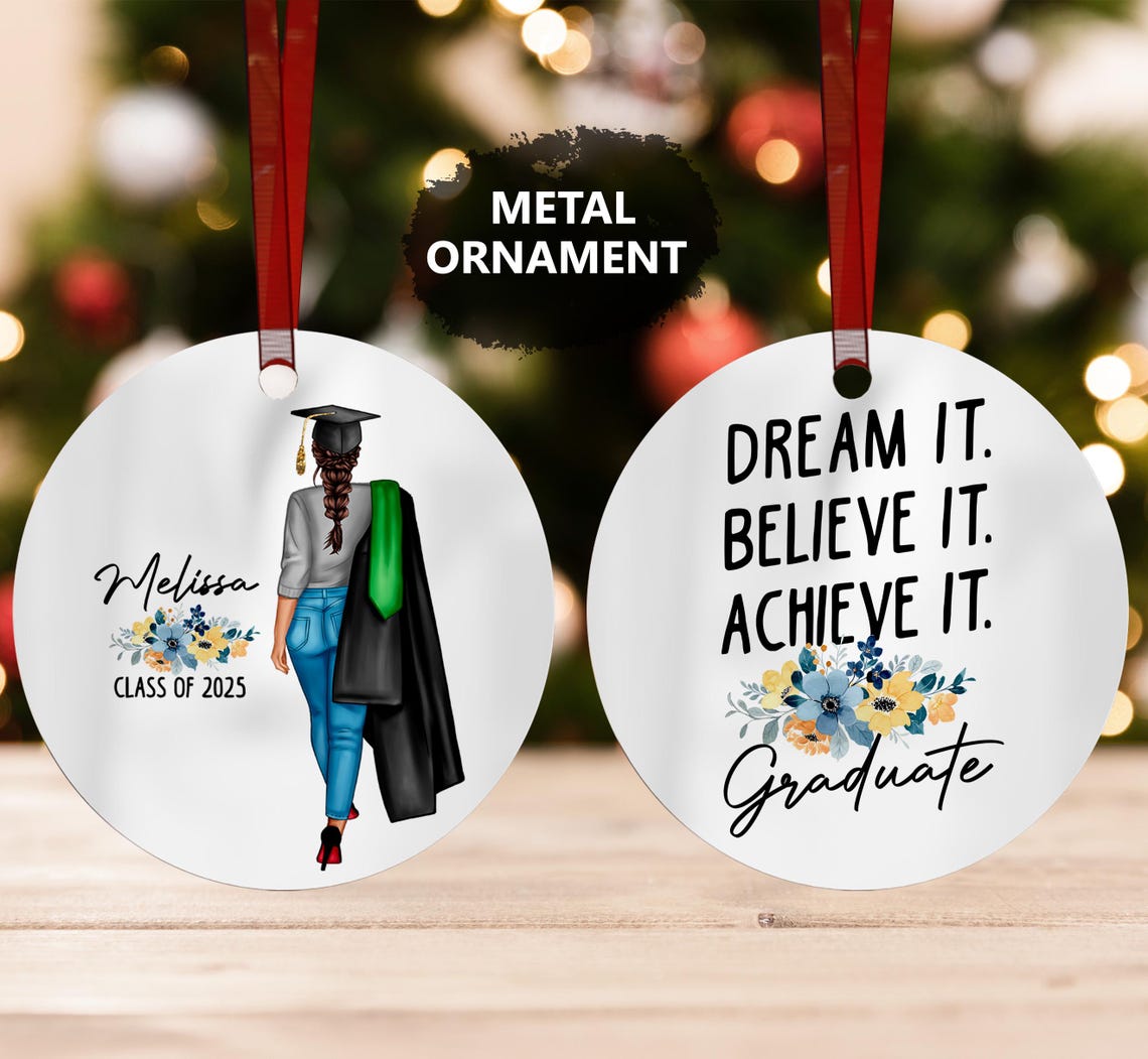 Personalized Graduation Ornament, Class of 2026, College Graduation ...