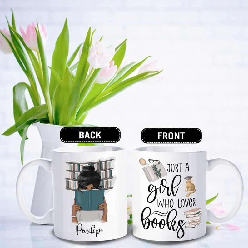 Book lover mug Book lovers gifts Personalized reading mug | Etsy