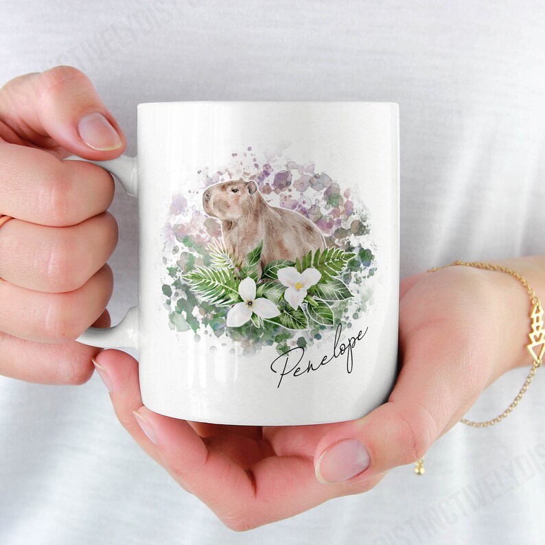 Personalized Capybara Mug Capybara Gift Capybara Art Custom - Etsy