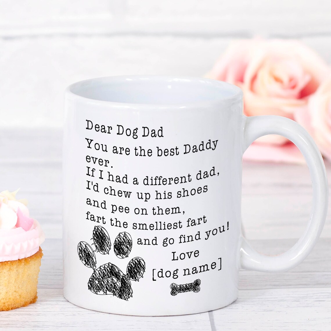 Gift for Dog Dad - Personalized Dear Dog Dad Mug PPD001 - Etsy