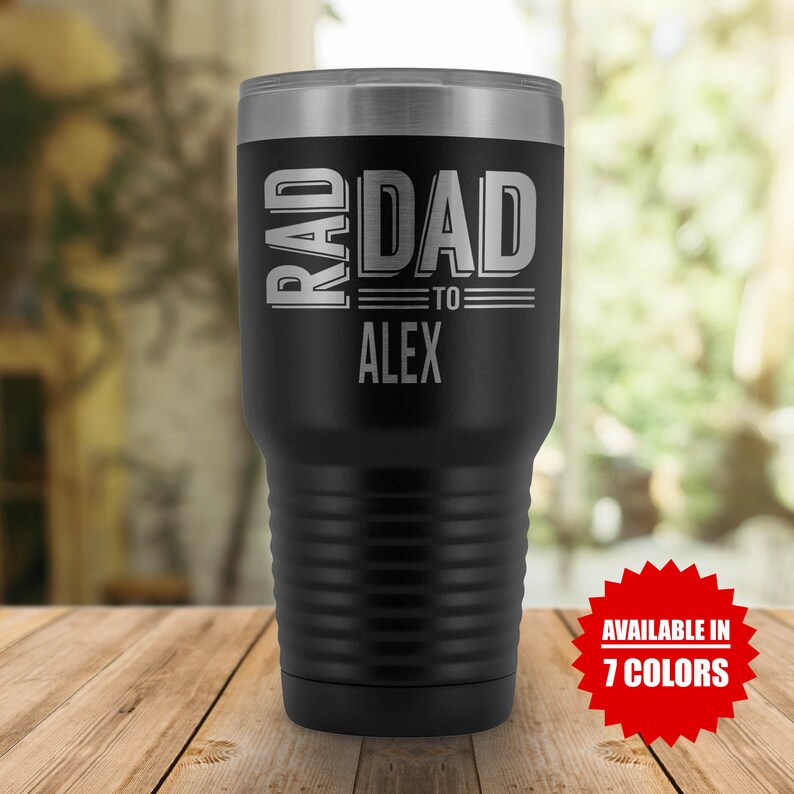 Personalized Dad Tumbler From Kids RAD DAD 30oz Tumbler - Etsy