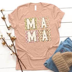 Leopard Print Mama Mini Shirt, Mom and Daughter Shirts, Boho Shirt ...