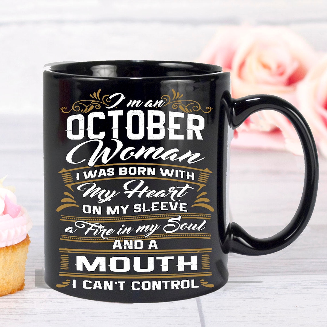 October Birthday Gifts October Birthday Mug Woman Birthday - Etsy