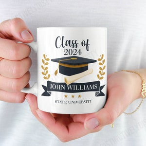 Personalized Graduation Mug, Class of 2025, Graduation Gift, Senior ...