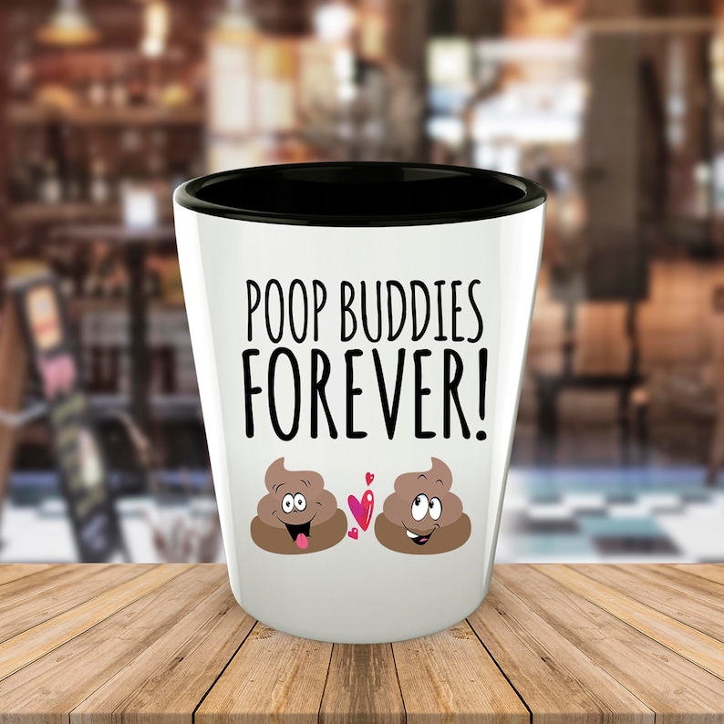 Personalized Shot Glasses Set Poop Buddies Forever Gift for - Etsy