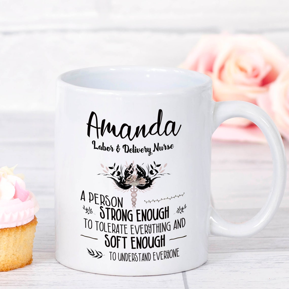 Labor and Delivery Nurse Personalized Mug With Name NUR003 | Etsy