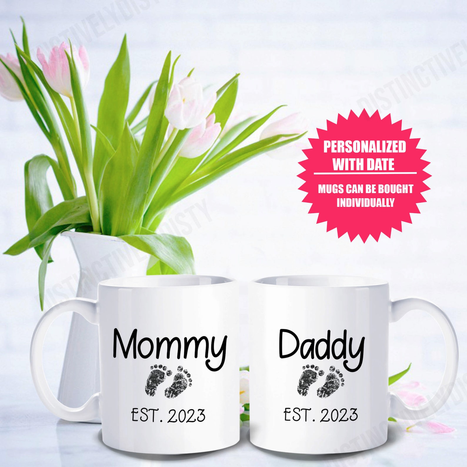 Mommy and Daddy Mug Set New Parents Gift Personalized Mug - Etsy