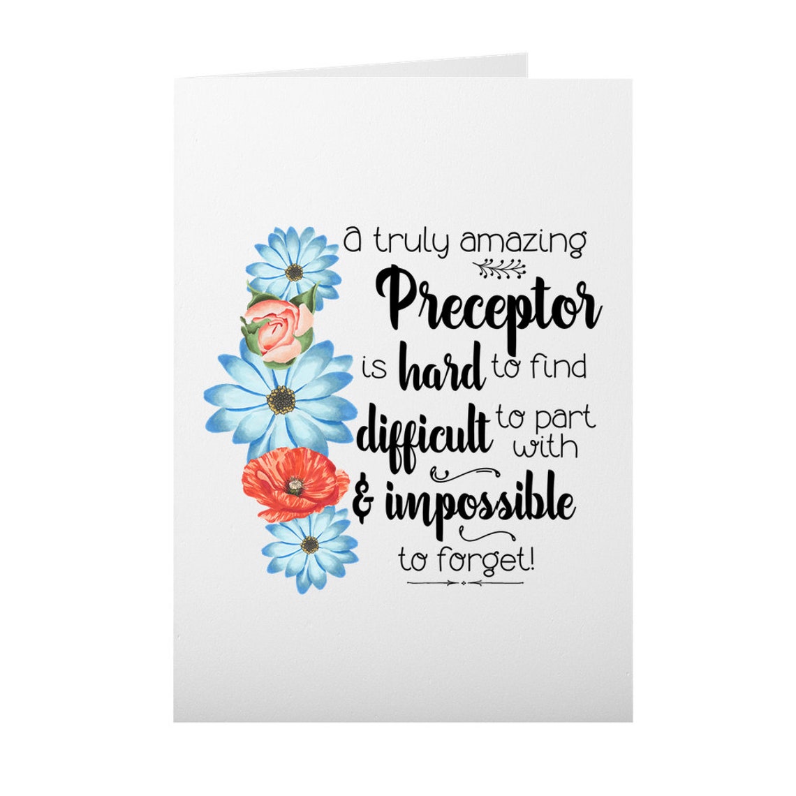 Nursing Preceptor Card, Nurse Preceptor Birthday Card, Nurse Preceptor ...