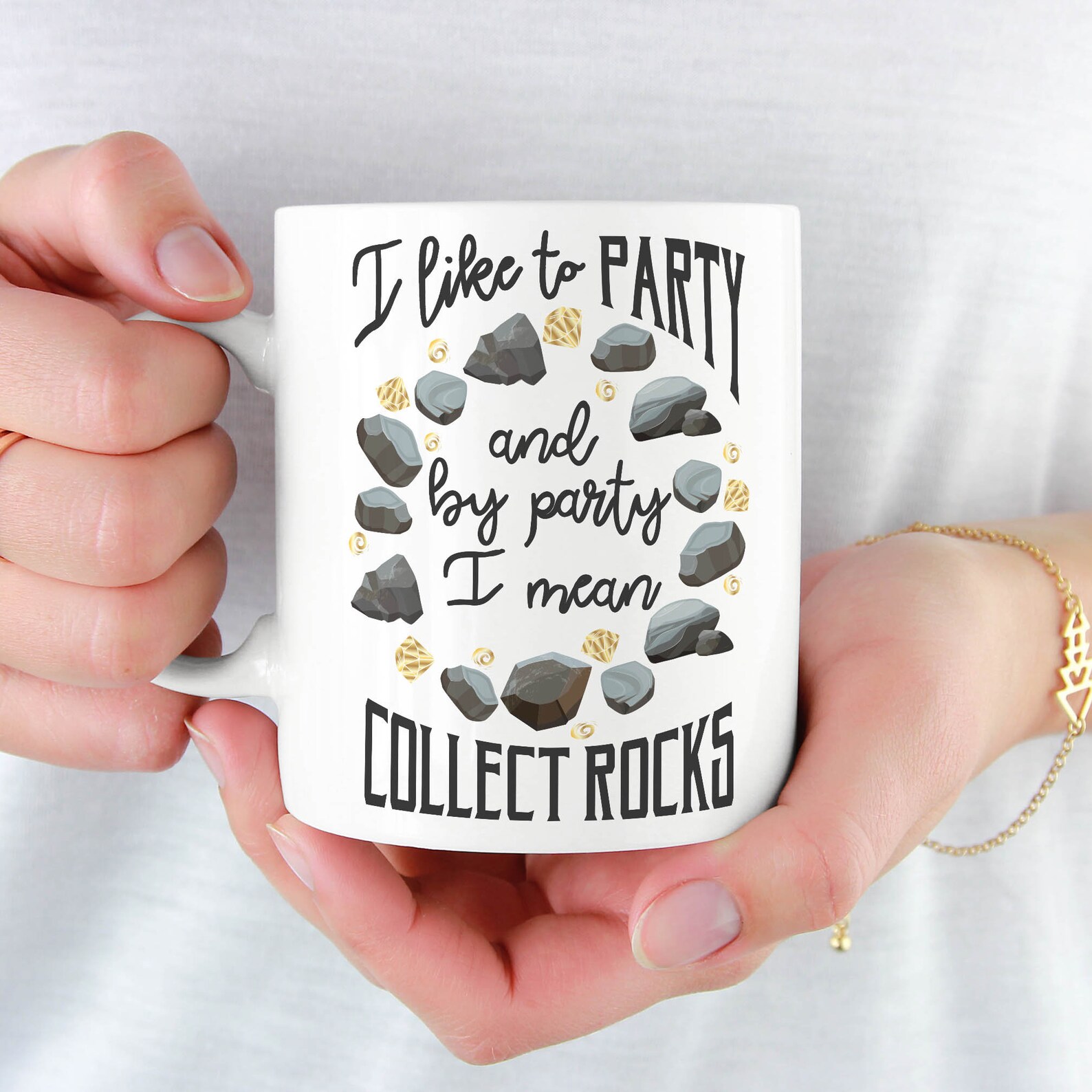 Rock Collectors Gift, Funny Geologist Mug, Geology Gifts, I Like to ...