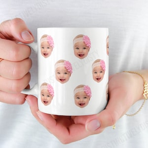 Custom Baby Face Mug, Custom Mug Photo, Multi-avatar Face Photo Mug ...