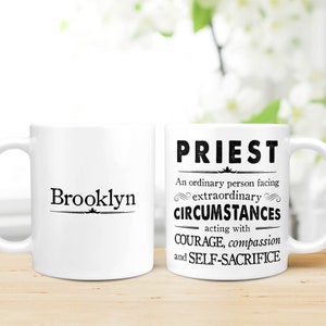 Priest Gift, Personalized Priest Mug, Priest Appreciation Gift ...
