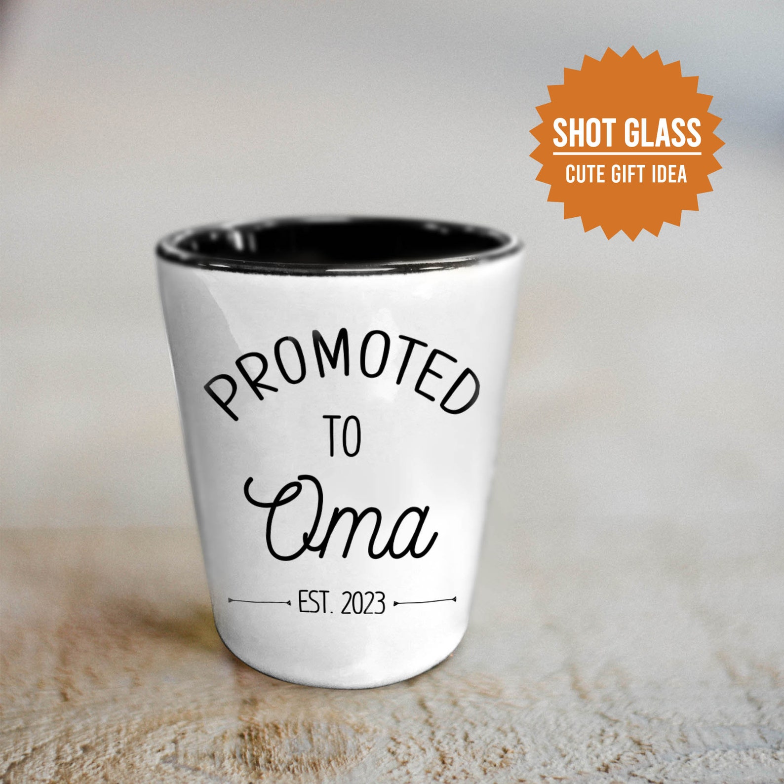 Oma and Opa Gifts Baby Announcement Shot Glasses Pregancy - Etsy