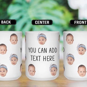 Custom Baby Face Mug, Custom Mug Photo, Multi-avatar Face Photo Mug ...