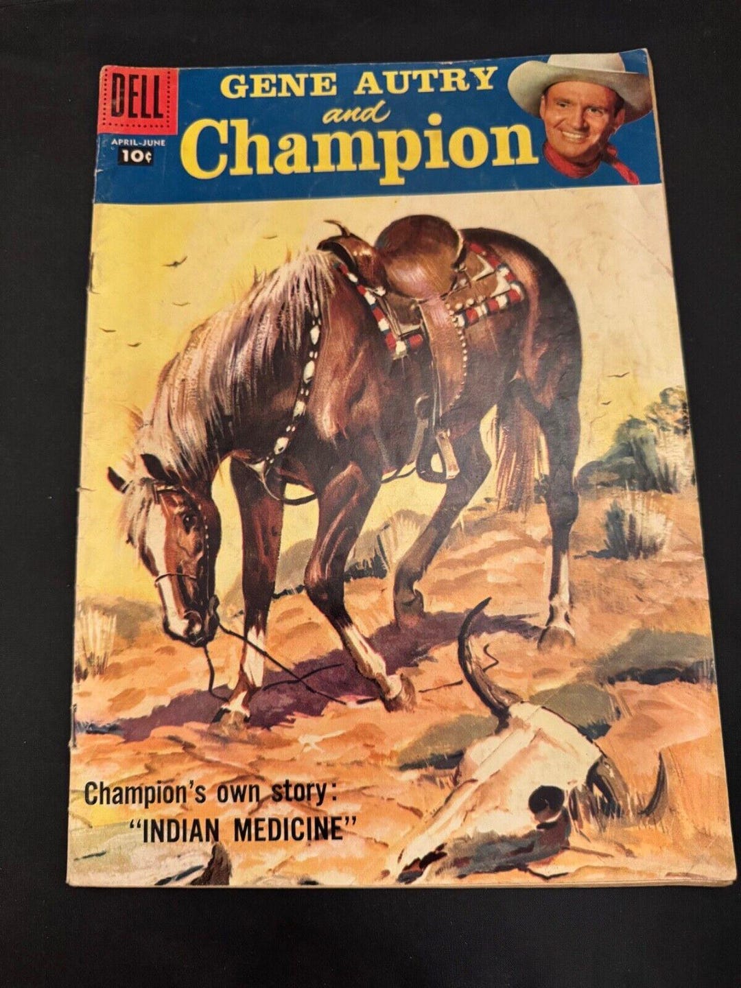 1958 Gene Autry and Champion Indian Medicine Dell #118 Comic Book - Etsy