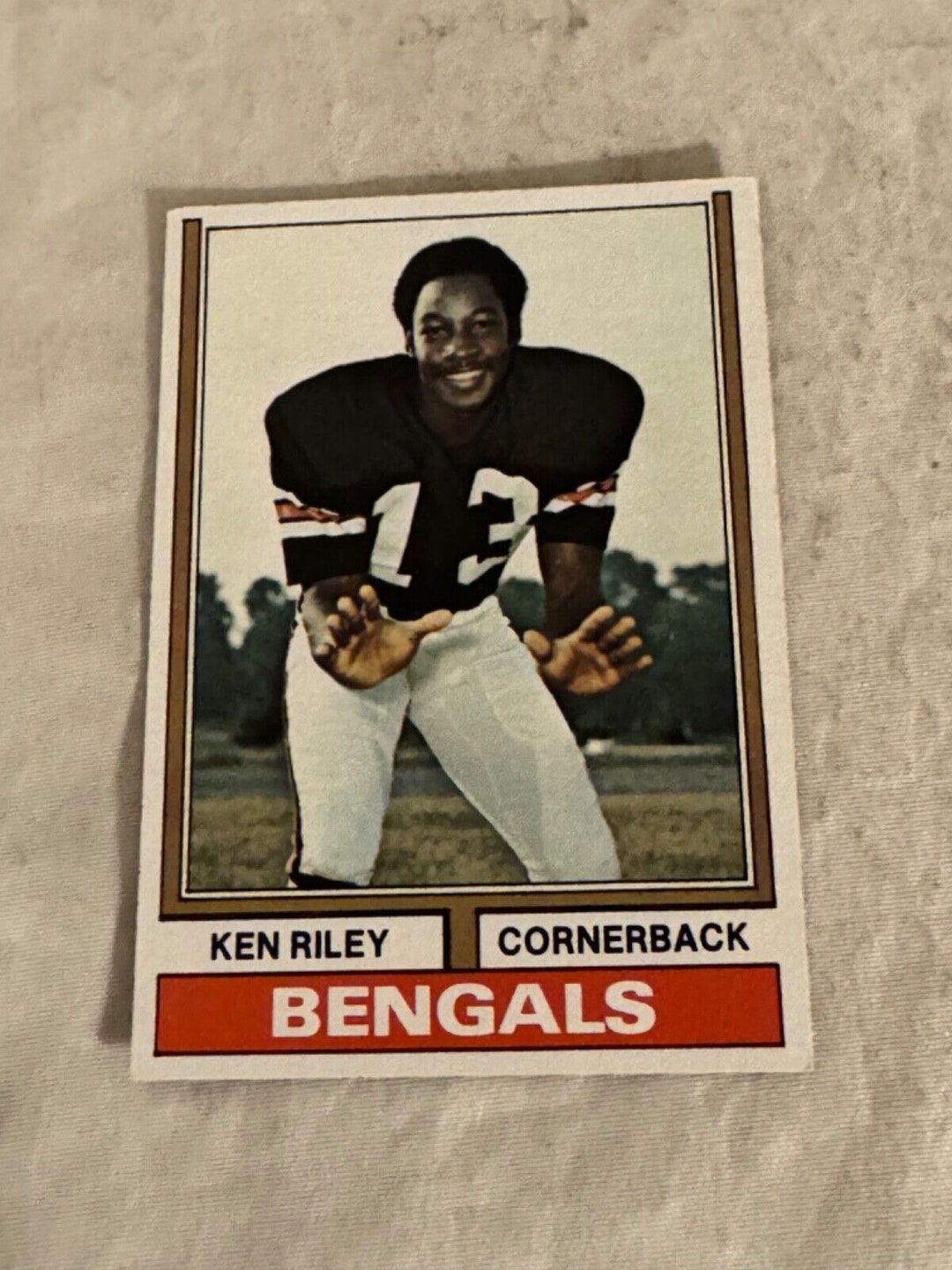 1974 Vintage Cincinnati Bengals Ken Riley Topps #511 Football Trading ...