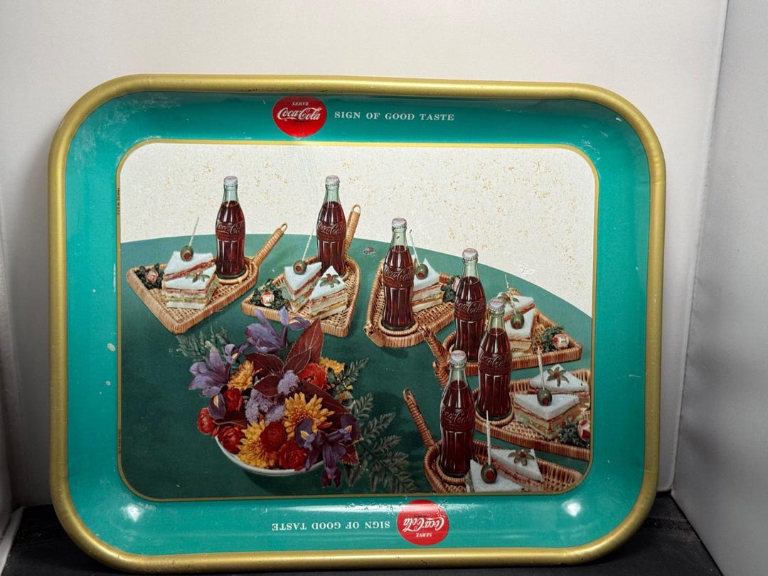 1957 Coca-cola Coke Club Sandwich Sign of Good Taste Tray - Etsy
