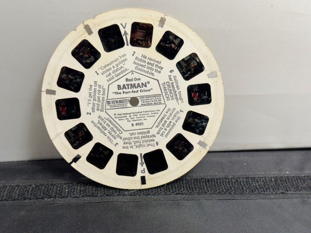 1966 Batman the TV Series the Purr-fect Crime Viewmaster Reel One B4921 ...