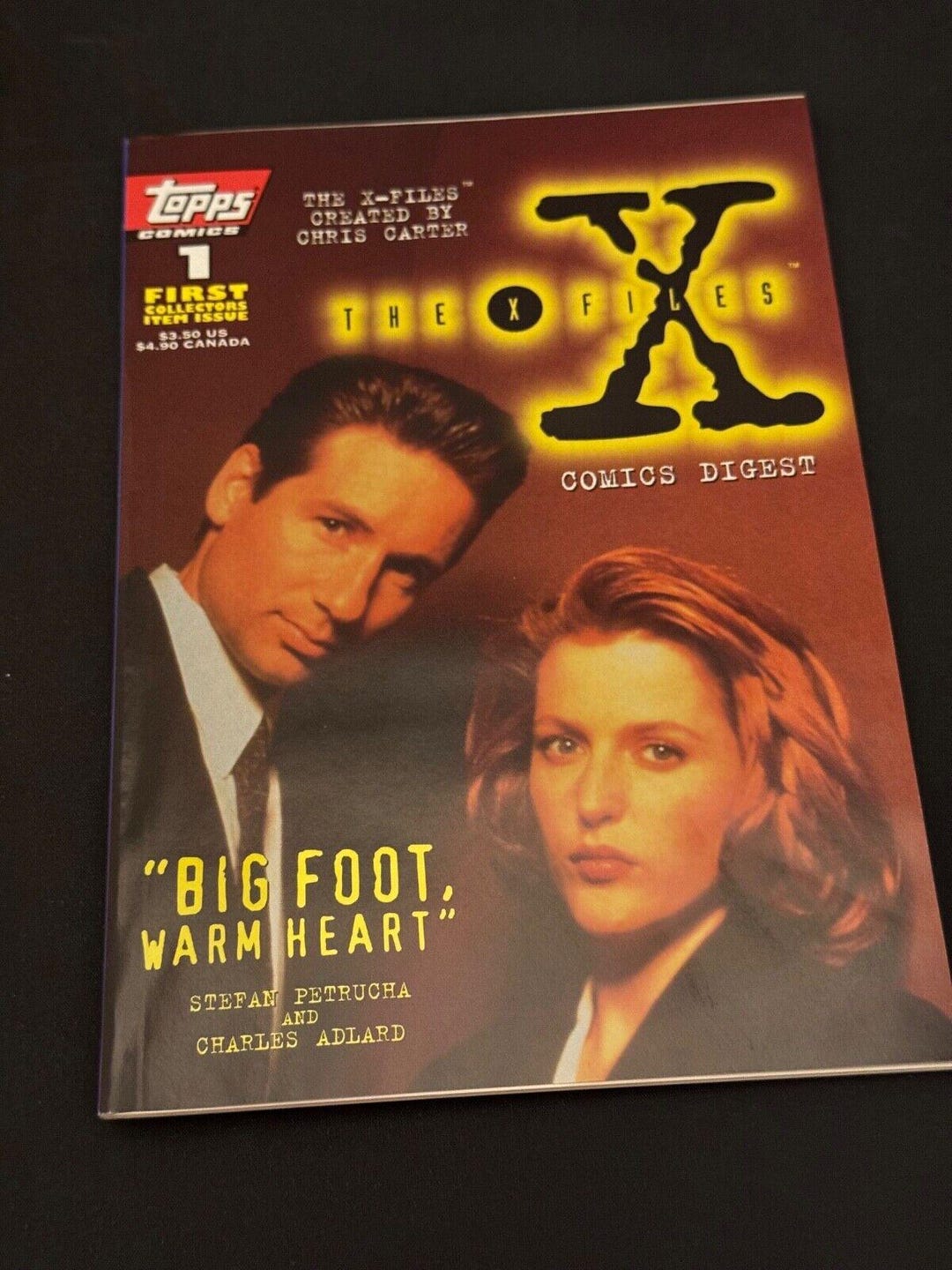 Dec. 1995 Topps Comics X Files Big Foot Warm Heart Comic Digest Cast ...