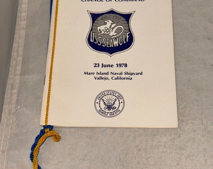 1978 US Navy Commanding Officer USS Seawolf SSN 575 Change of Command ...