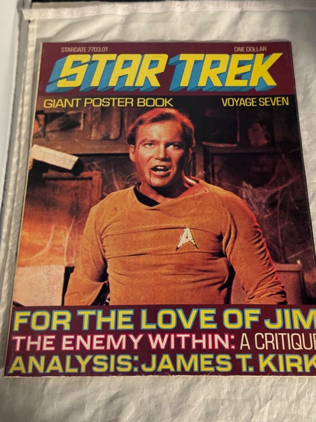 1977 Star Trek Giant Poster Book Voyage Seven Captain Kirk Poster - Etsy