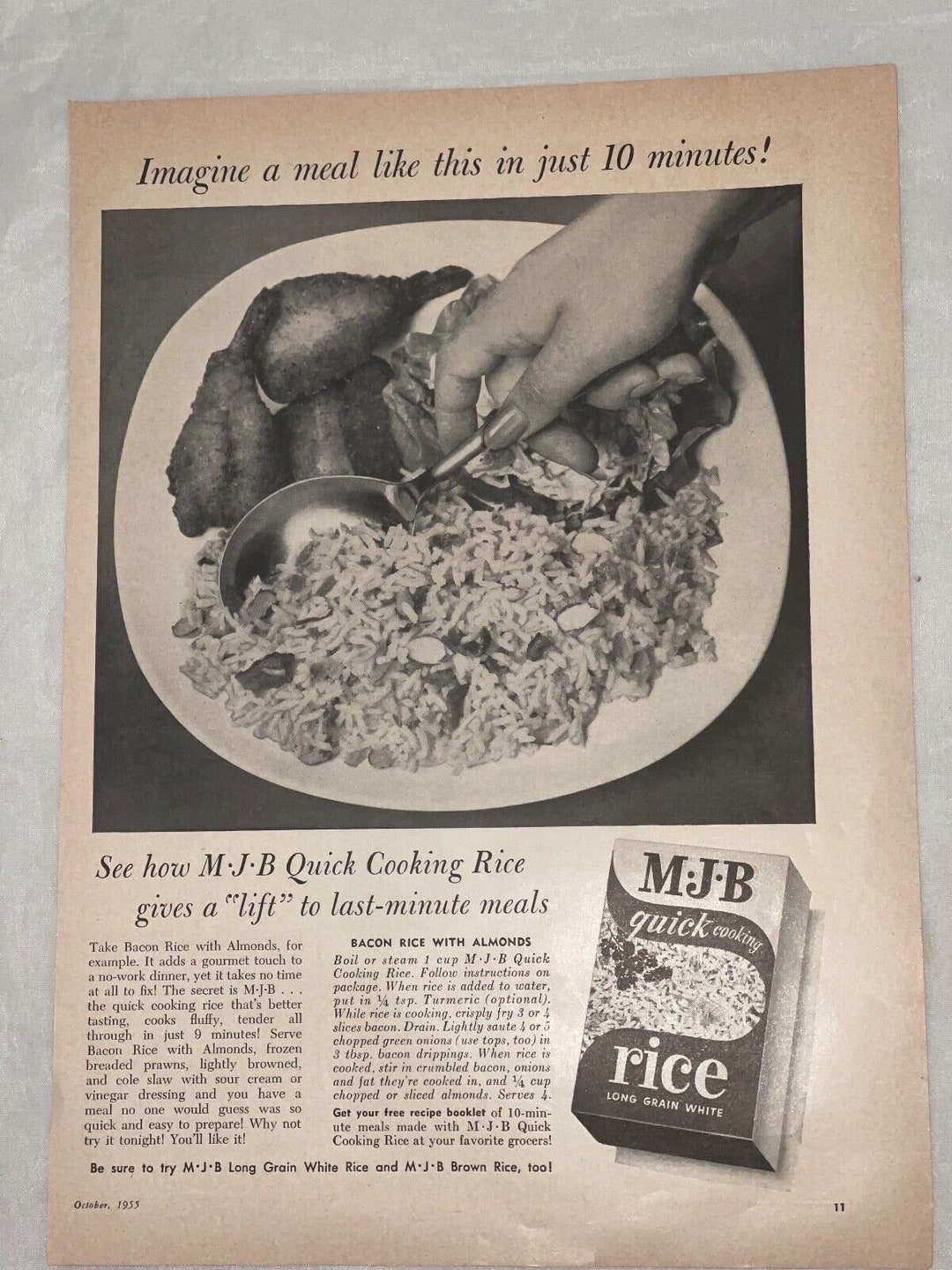 October 1955 Western Family Magazine MJB Rice & Sunshine Krispy ...