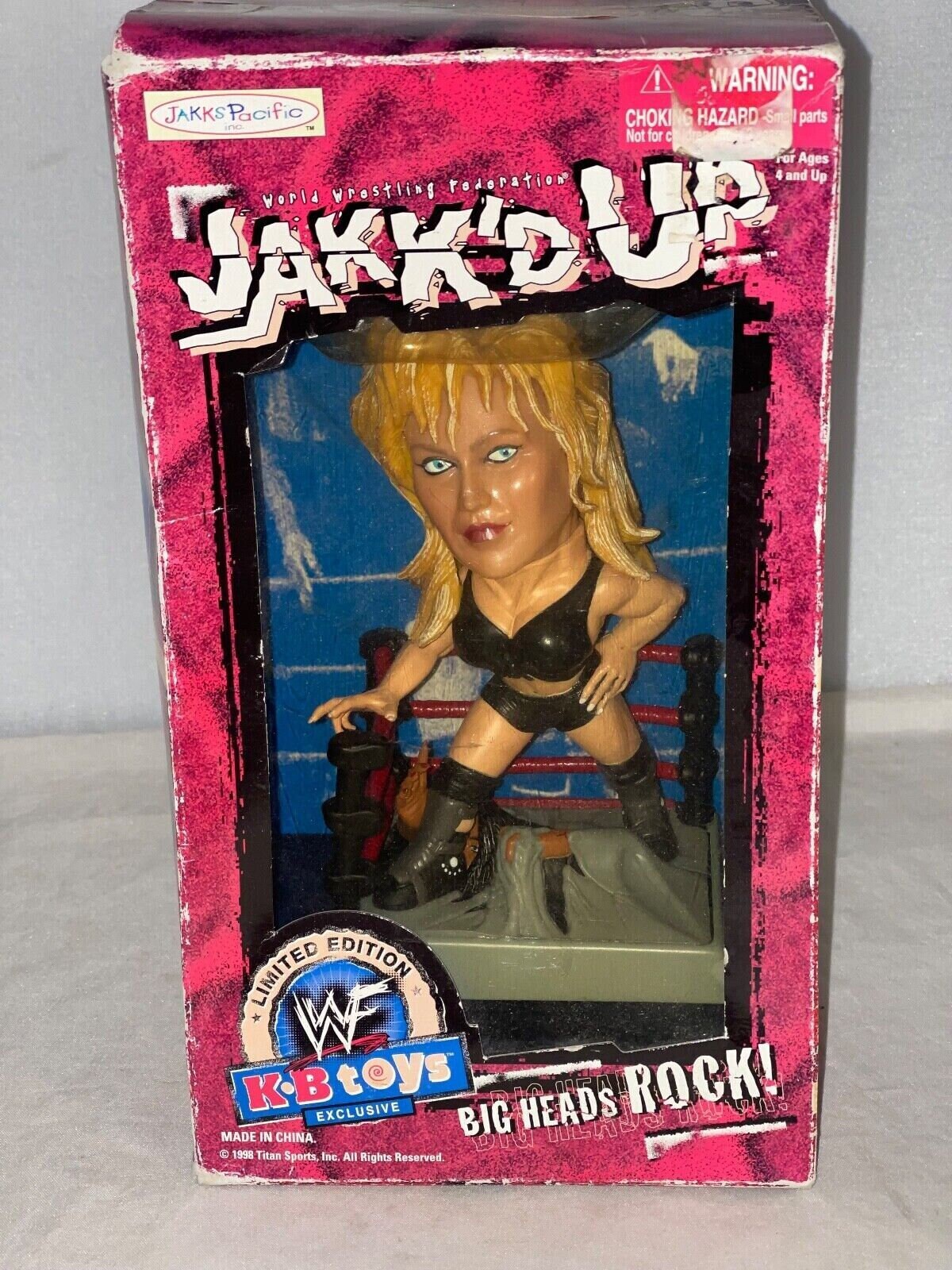 1998 Jakks Pacific WWF Sable Big Head Rocks 6 Figure - Etsy