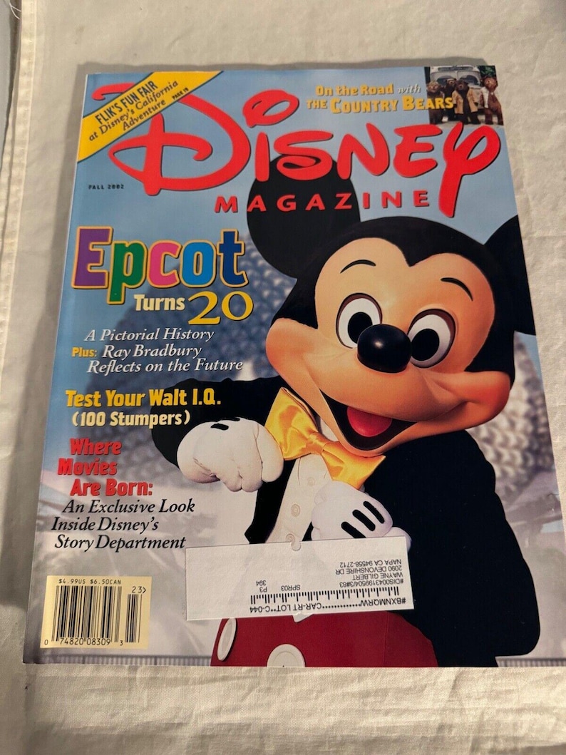 Fall 2002 Disney Magazine Epcot Turns 20 Issue - Etsy