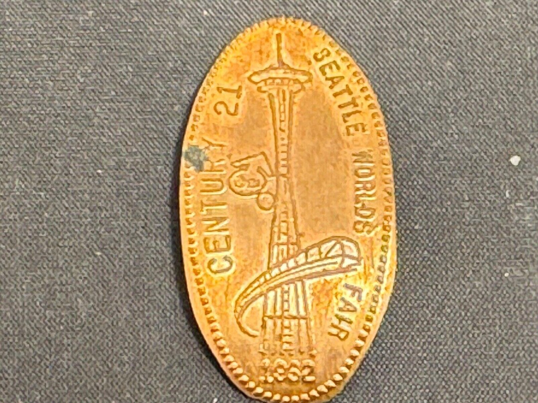 1962 Century 21 Seattle World's Fair Space Needle Elongated Pressed ...