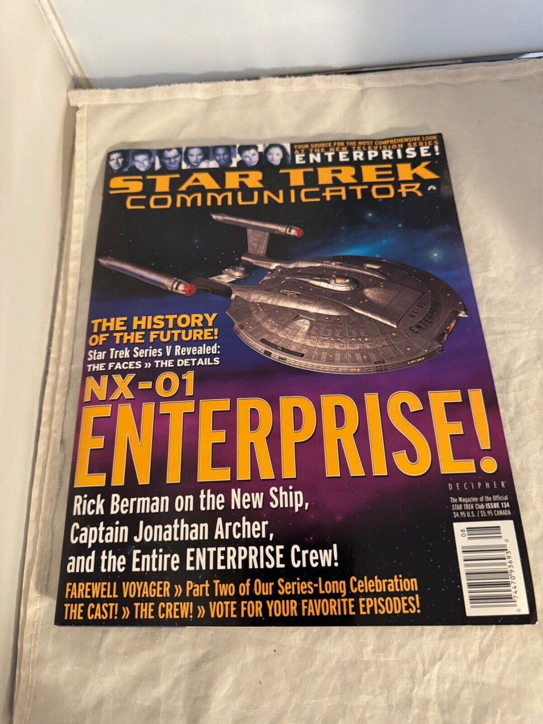 2001 NX-01 Enterprise Star Trek Communicator Club Magazine - Etsy