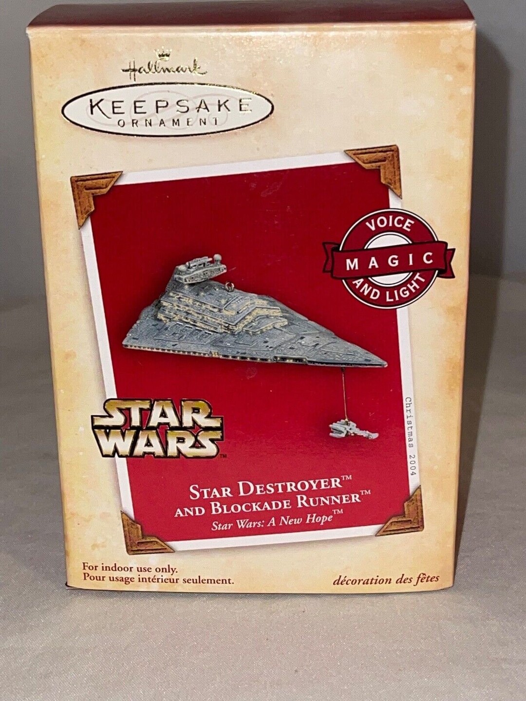 2004 Hallmark Star Wars A New Hope Star Destroyer Blockade Runner ...