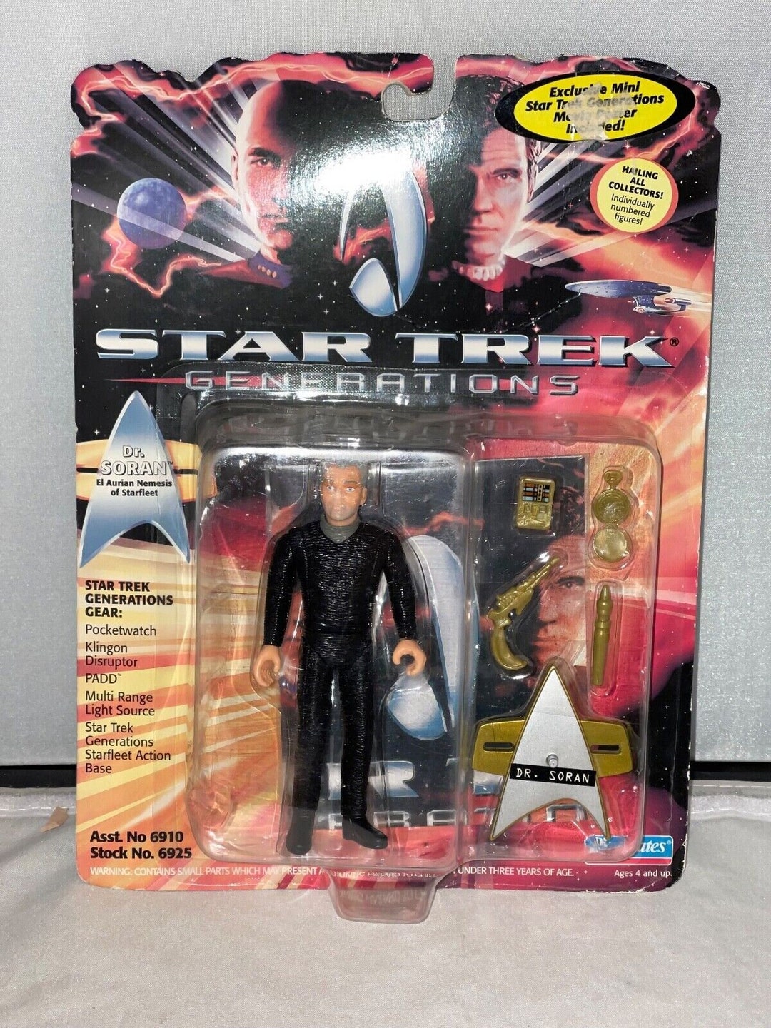 1994 Playmates Star Trek Generations Dr. Soran 4 Action - Etsy