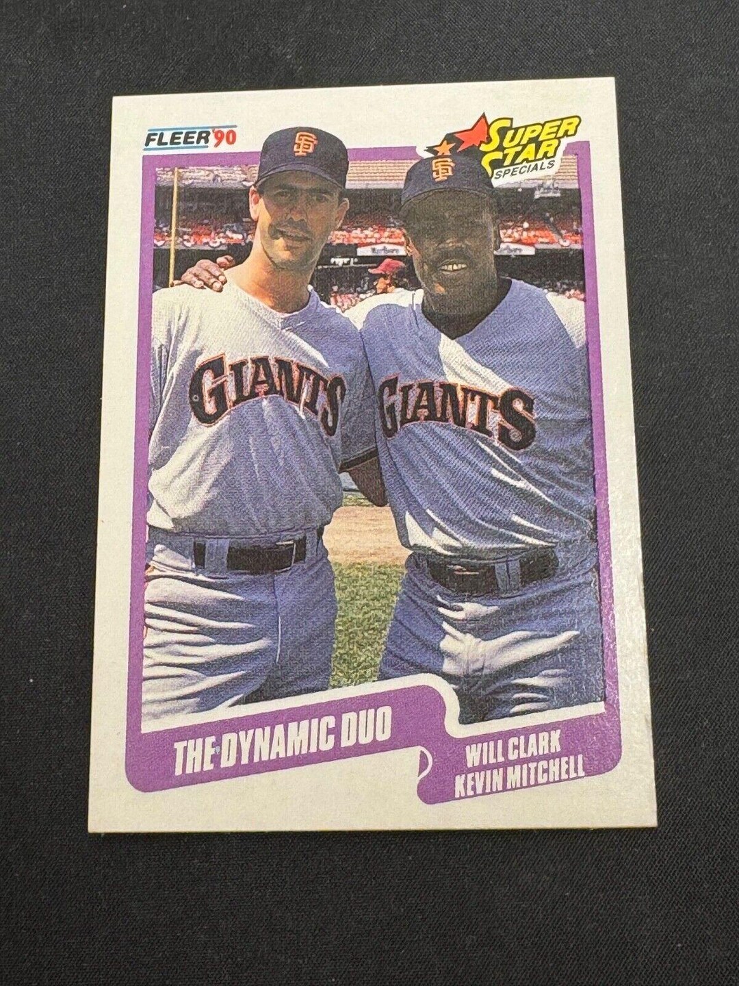 1990 Will Clark Kevin Mitchell Dynamic Duo Fleer Baseball #637 Trading ...