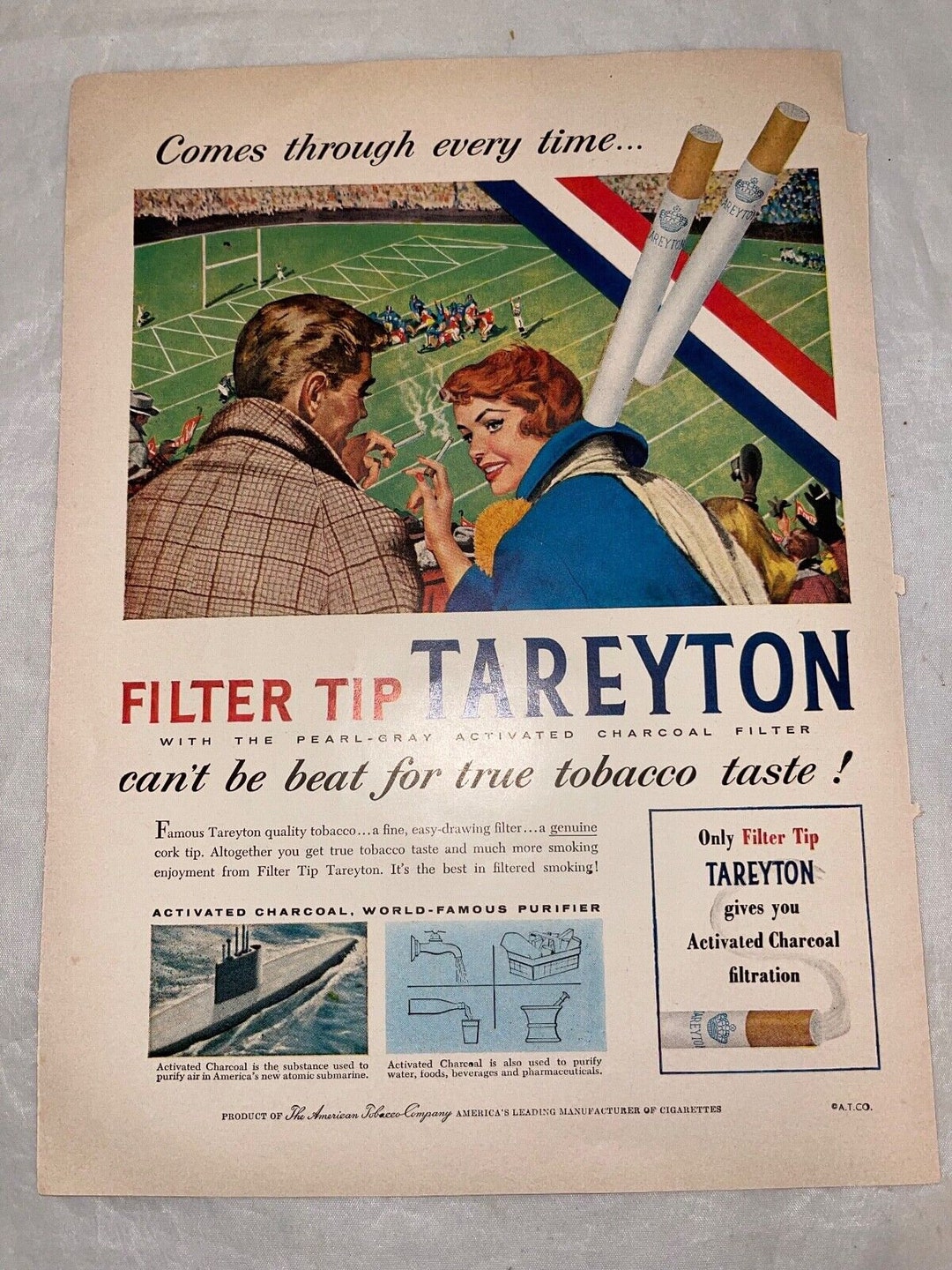 Oct. 1955 Western Family Magazine Tareyton Cigarettes & Kotex Stretch ...