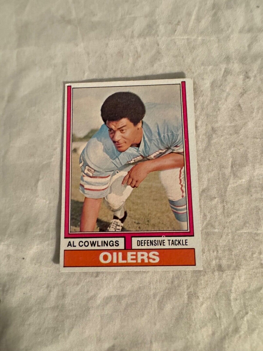 1974 Topps Al Cowlings Houston Oilers NFL Football #501 Trading Card - Etsy