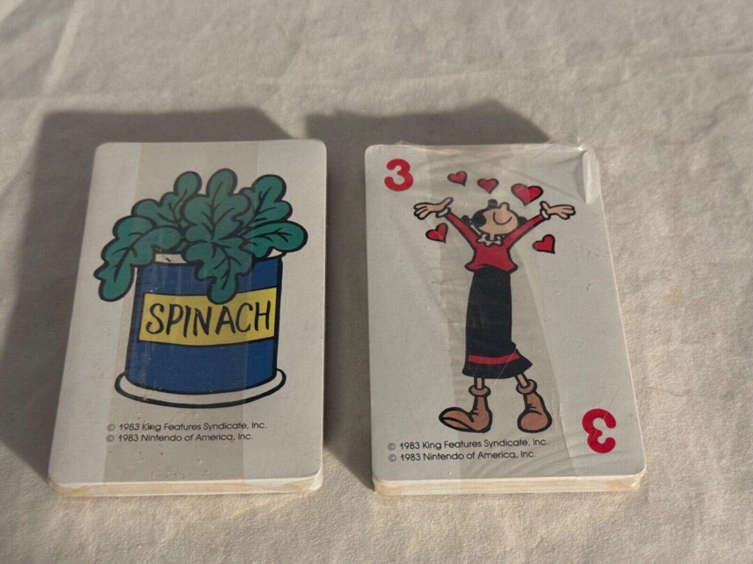 1983 Popeye Nintendo King Features Playing Cards - Etsy
