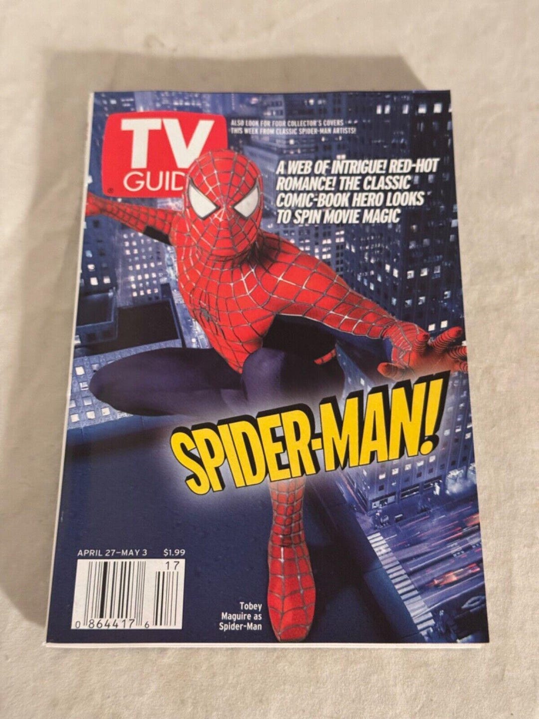 2002 TV Guide Marvel Tobey Maguire Spider-man Cover Issue - Etsy