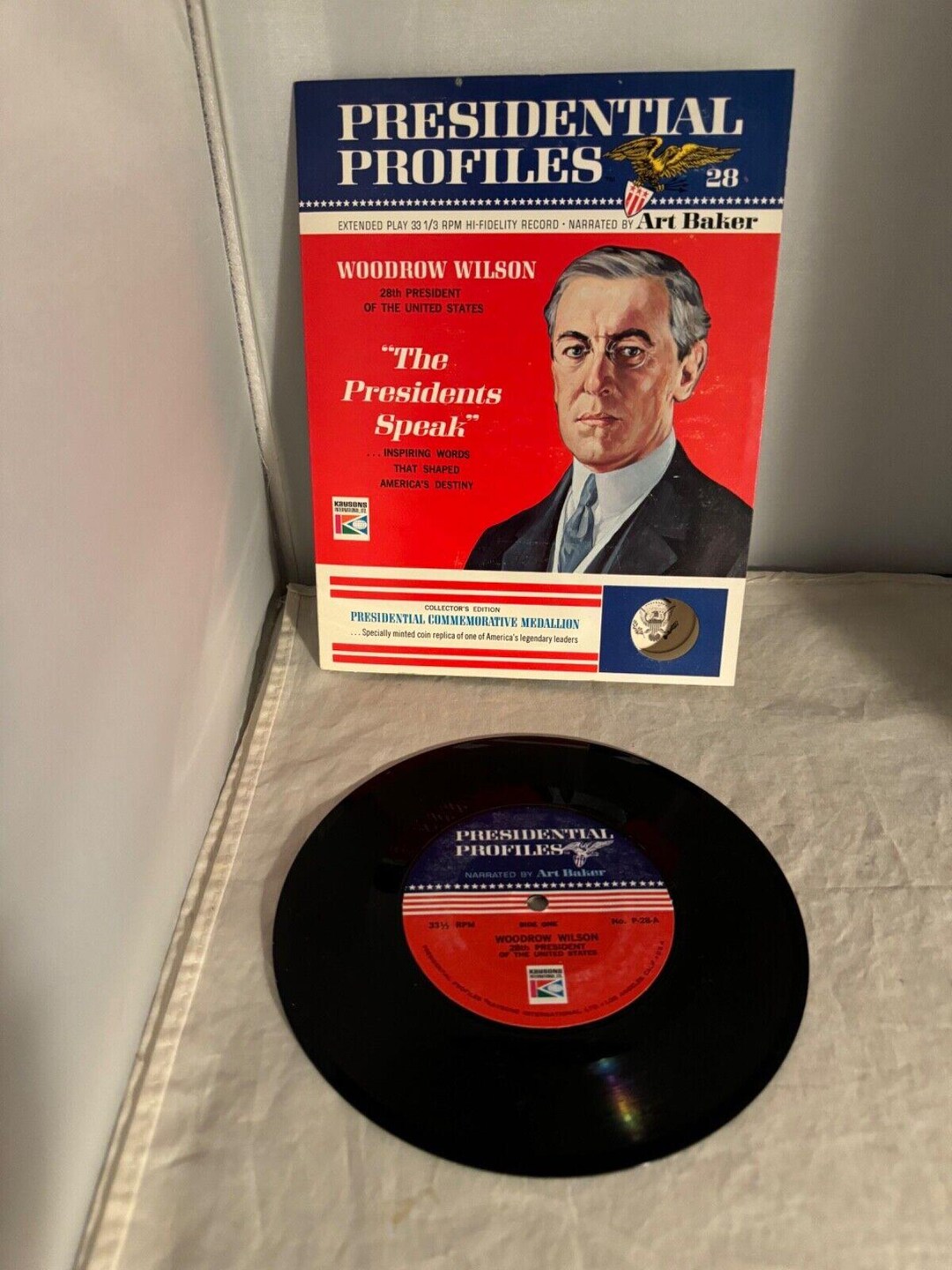 1966 Presidential Profiles Woodrow Wilson 33 1/3 Kaysons International ...