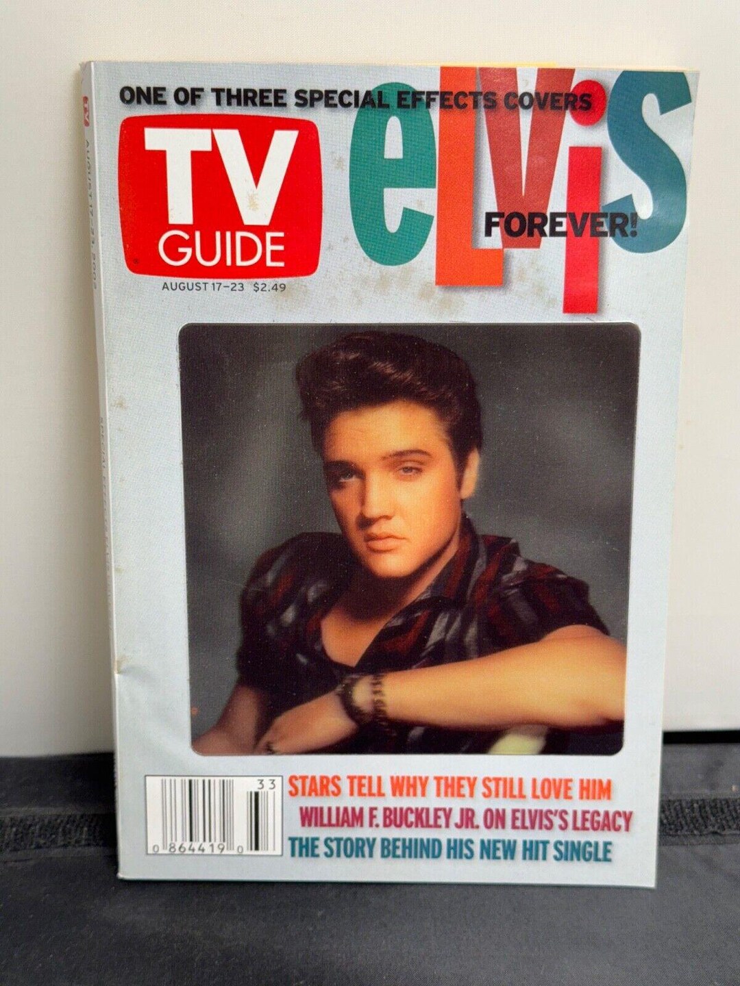 2002 TV Guide Elvis Presley Forever Lenticular Cover One of Three ...